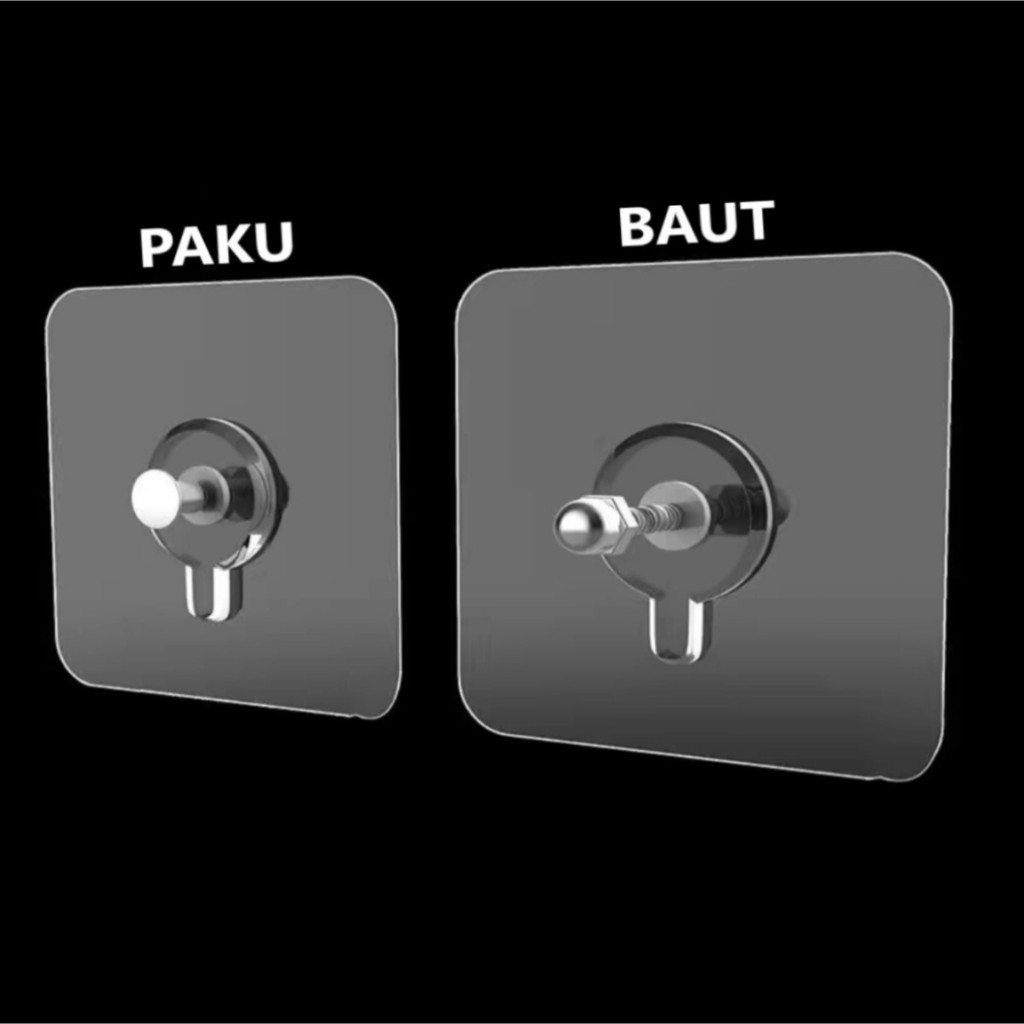 Jual 20-30Pcs Paku Baut Socket Mix Stiker Tanpa Bor Tembok Tempel ...