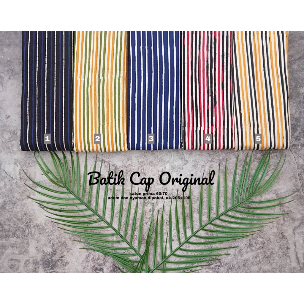 Jual Sd1 kain batik cap handmade seri motif lurik garis kecil | Shopee ...