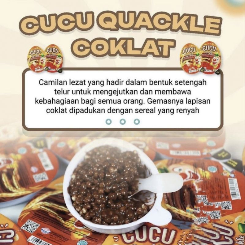 Jual cucu quackle coklat 1 pack isi 24 pcs | Shopee Indonesia