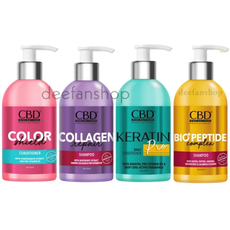 Jual CBD Shampoo Color Shield / Collagen / Keratin / Bio+Peptide 250ML ...