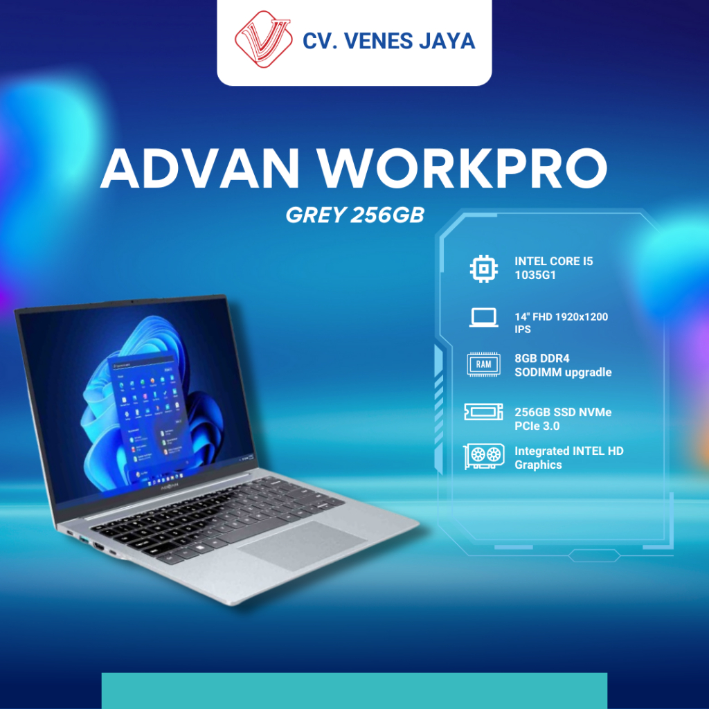 Jual ADVAN WORK PRO 14 Intel Core I5-1035G1/ Graphic Intel/ RAM 8GB ...