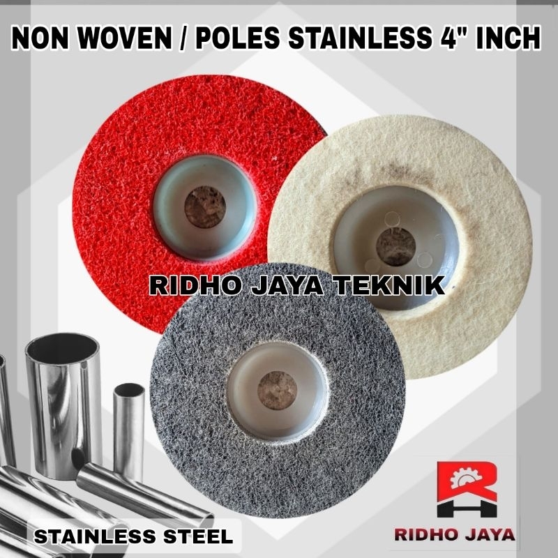 Jual Non Woven Poles Stainless 4" Inci Gerinda Sponge Poles Stainless ...