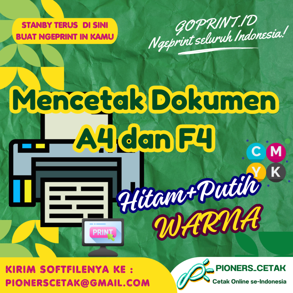 Jual CETAK DOKUMEN A4 F4 | Shopee Indonesia