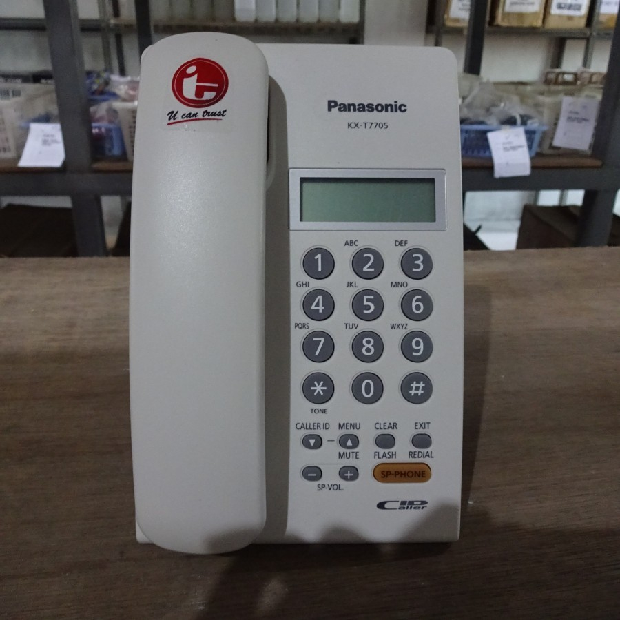 Jual Panasonic Single Line Telephone KX-T7705 ORIGINAL NEW | Shopee ...
