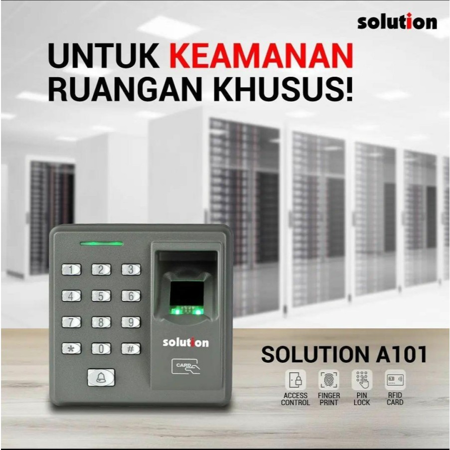 Jual Solution A101 Access Door Fingerprint Standalone Akses Pintu Kartu/PIN/Sidik jari | Shopee ...