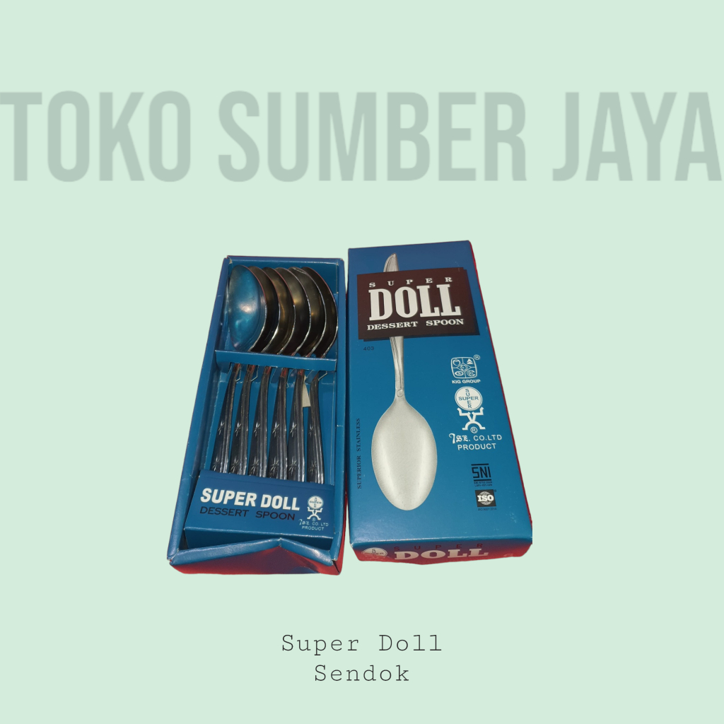 Jual Super Doll Sendok Makan Stainless Steel Original (1/2 lusin ...