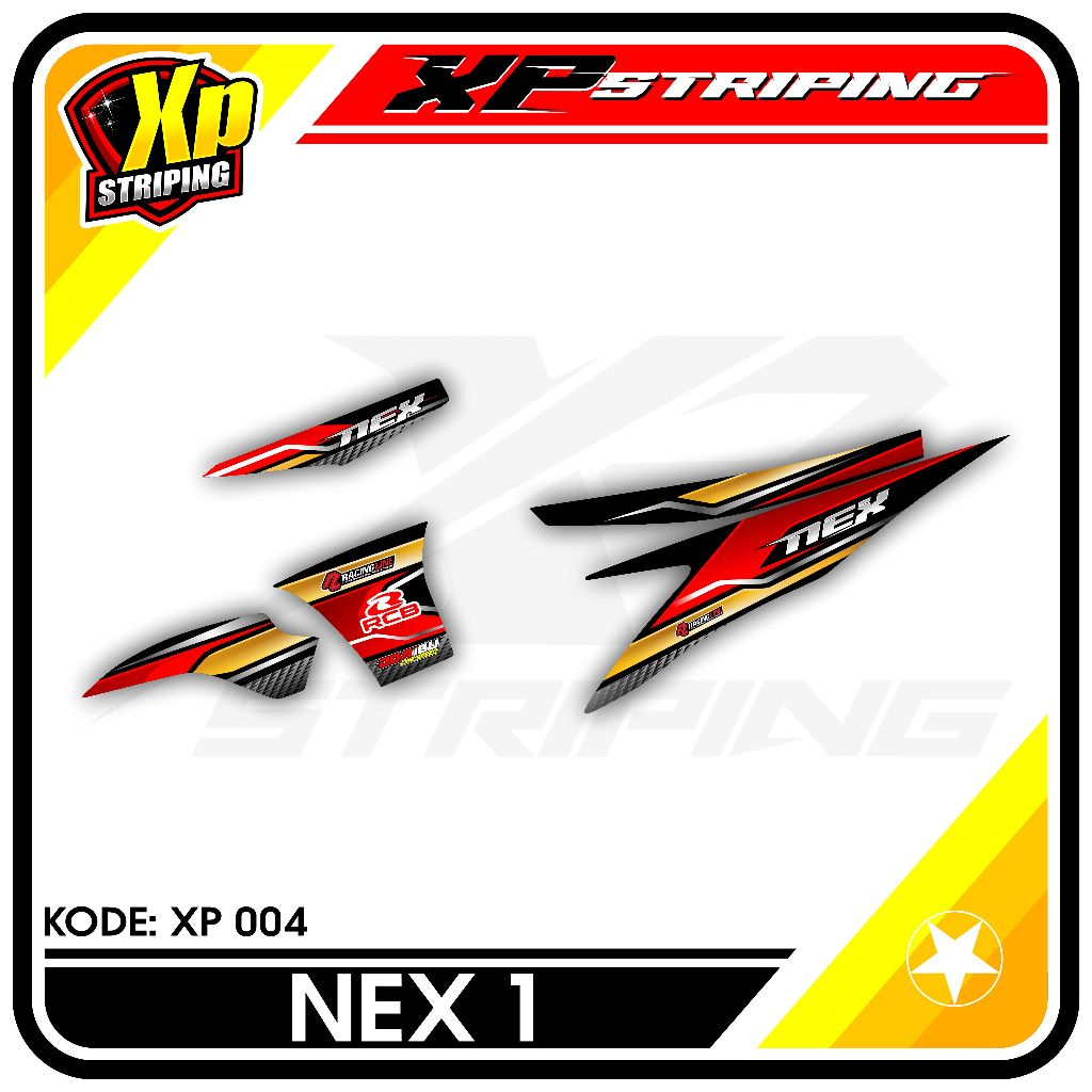 Jual Sticker Striping Nex 1 - Sticker Striping Suzuki Nex 1 Desain ...