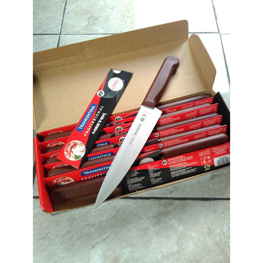 Jual Pisau Carving Iris Daging 20 cm / 8 inchi Tramontina Meat Knife ...