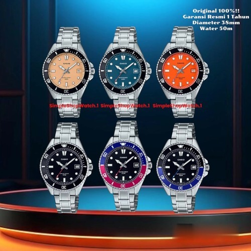 Jual Original 100%!! CASIO MDV-10D-1A1VDF MDV-10D-1A2VDF MDV-10D-1A3VDF ...