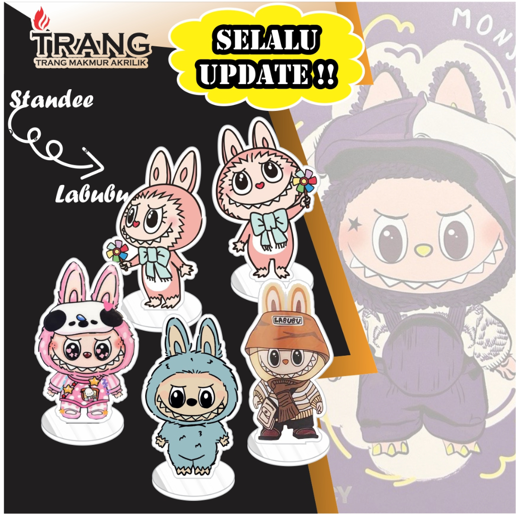 Jual Standee Figure Akrilik Labubu / Standing Action figure Acrylic ...