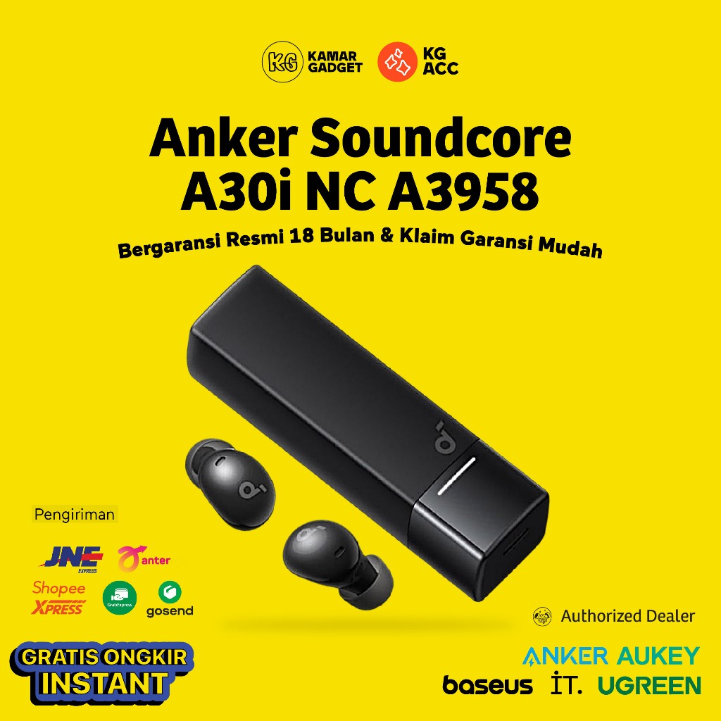 Jual TWS Anker Soundcore A30i NC A3958 Black - Earbuds Adaptive Noise ...