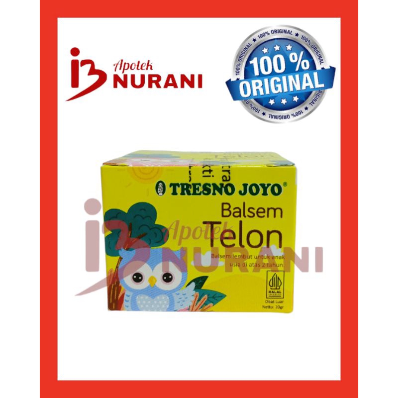 Jual TRESNO JOYO BALSEM TELON 20GR UNTUK MENGERIKAN GEJALA FLU BATUK ...