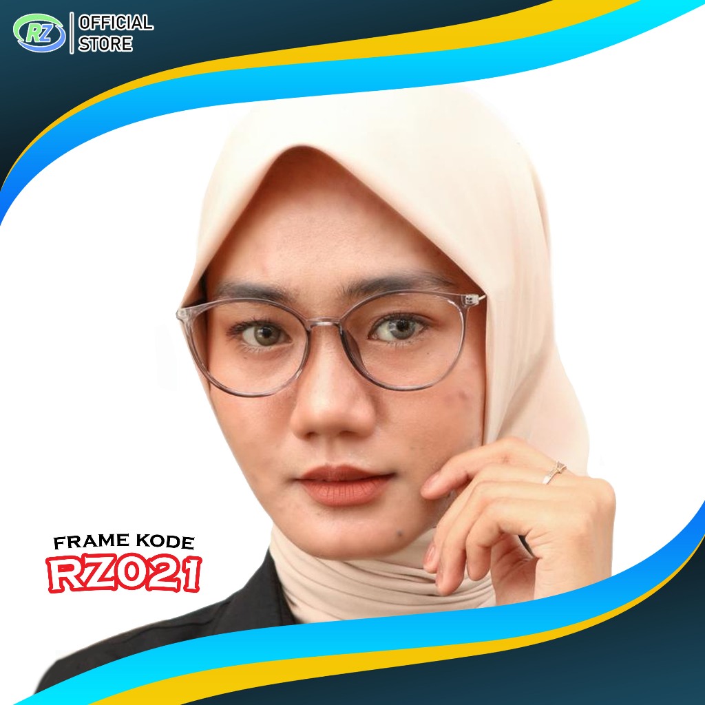 Jual [Flash Sale 9.9] Frame Kacamata Semi Bulat Cat Eyes - Kode RZ021 | Shopee Indonesia
