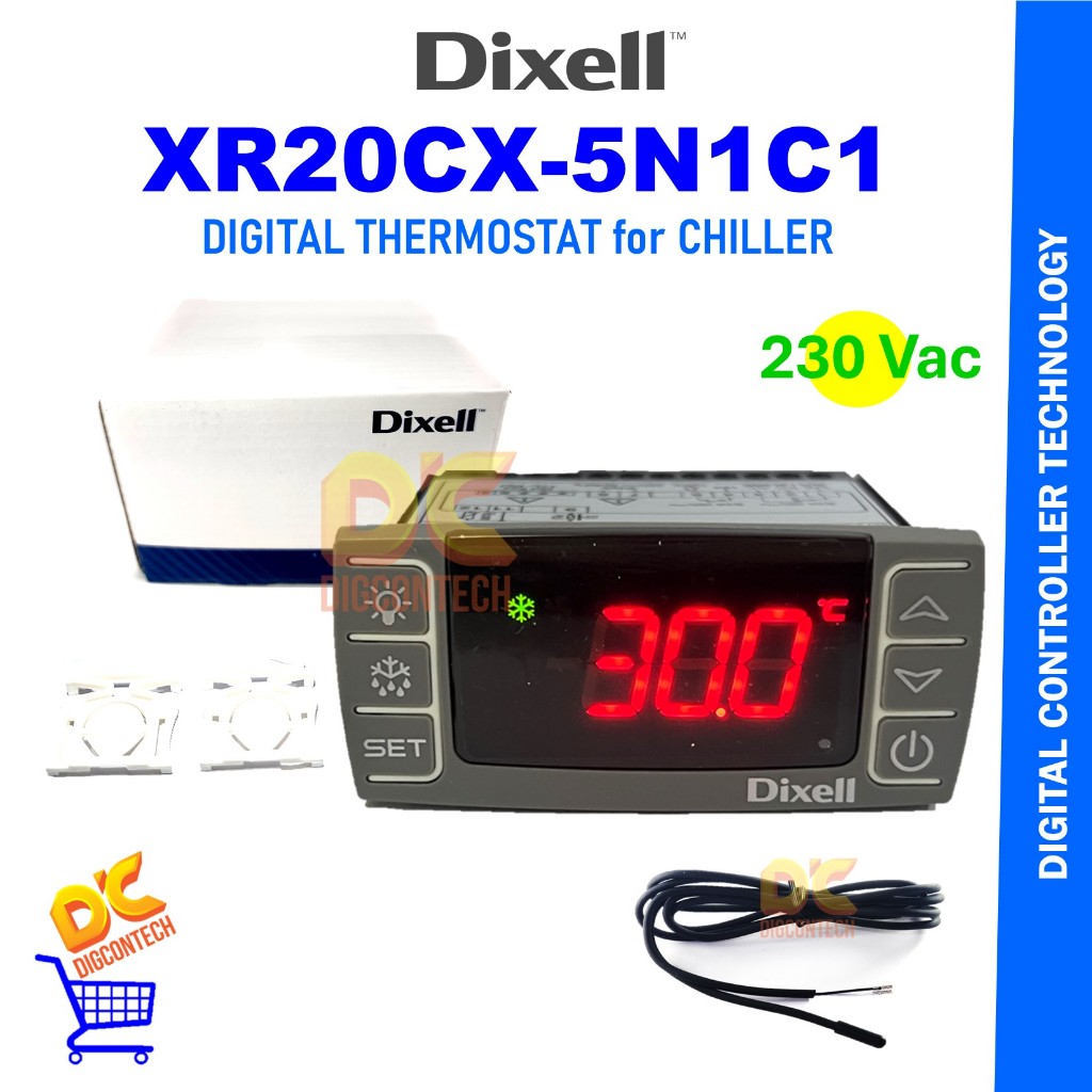 Jual XR20 Dixell Digital Thermostat XR20CX 230Vac XR20CX-5N1C1 | Shopee ...