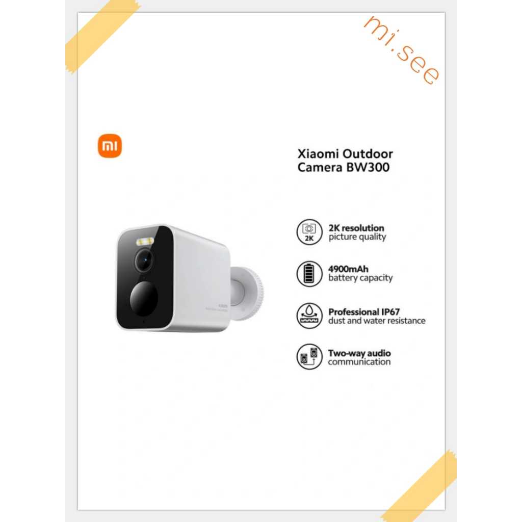 Jual Xiaomi Outdoor Camera BW300 BW 300 Kamera CCTV 2K Night Vision ...