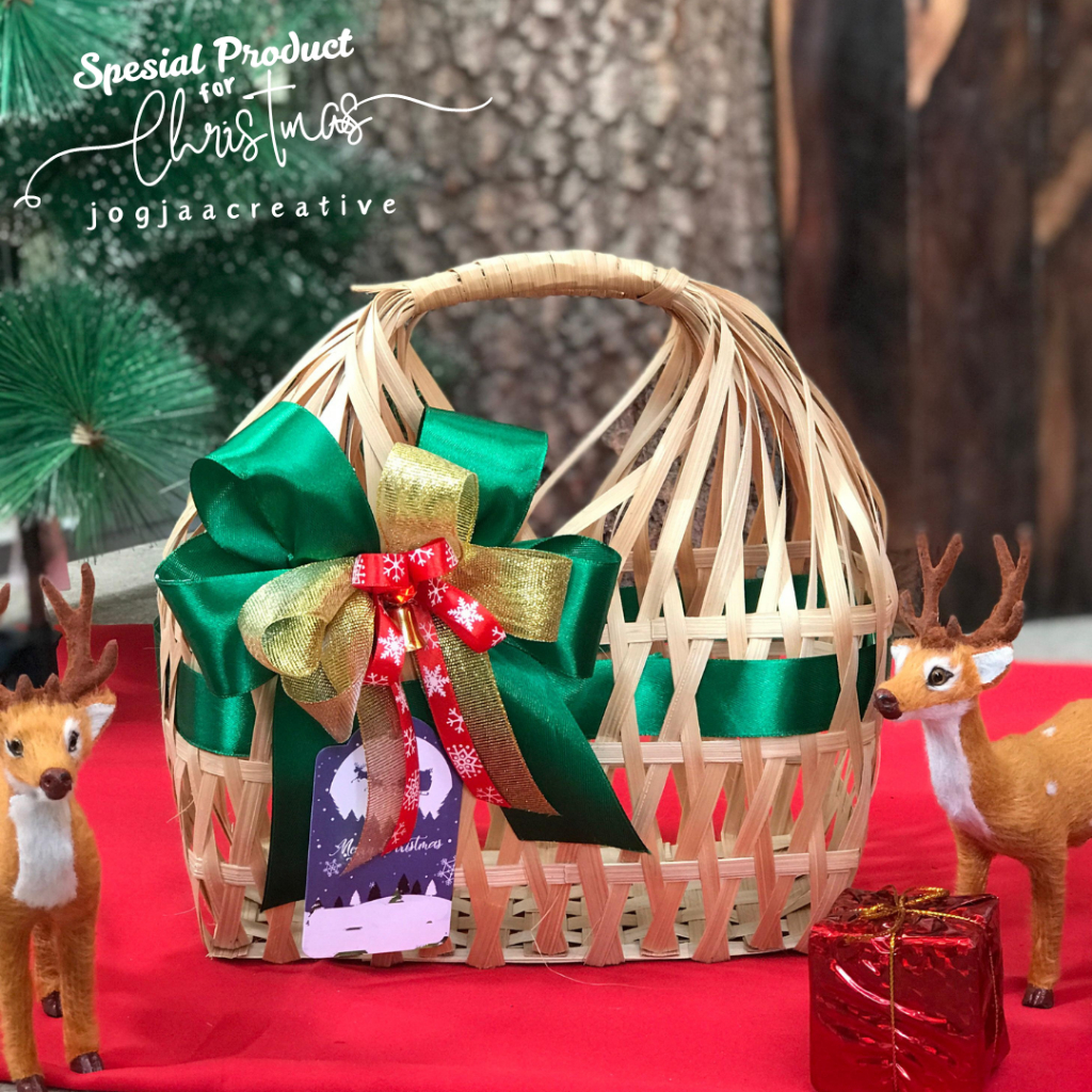 Jual [Christmas Series] TAS SNACK NATURAL HIAS PITA NATAL ukuran 20x10 ...