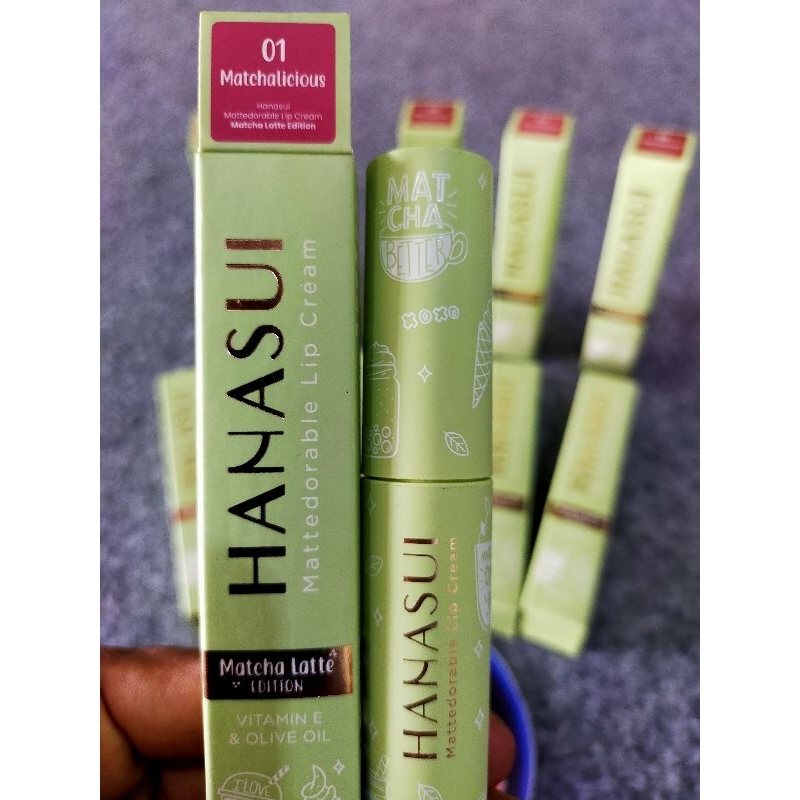 Jual Hanasui Mattedorable Lip Cream Matcha Edition 4gr | Shopee Indonesia