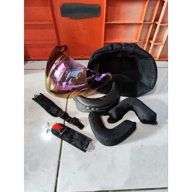 Jual Kaca Helm Standar dealer honda dan busa helm Standar bawaan dealer ...