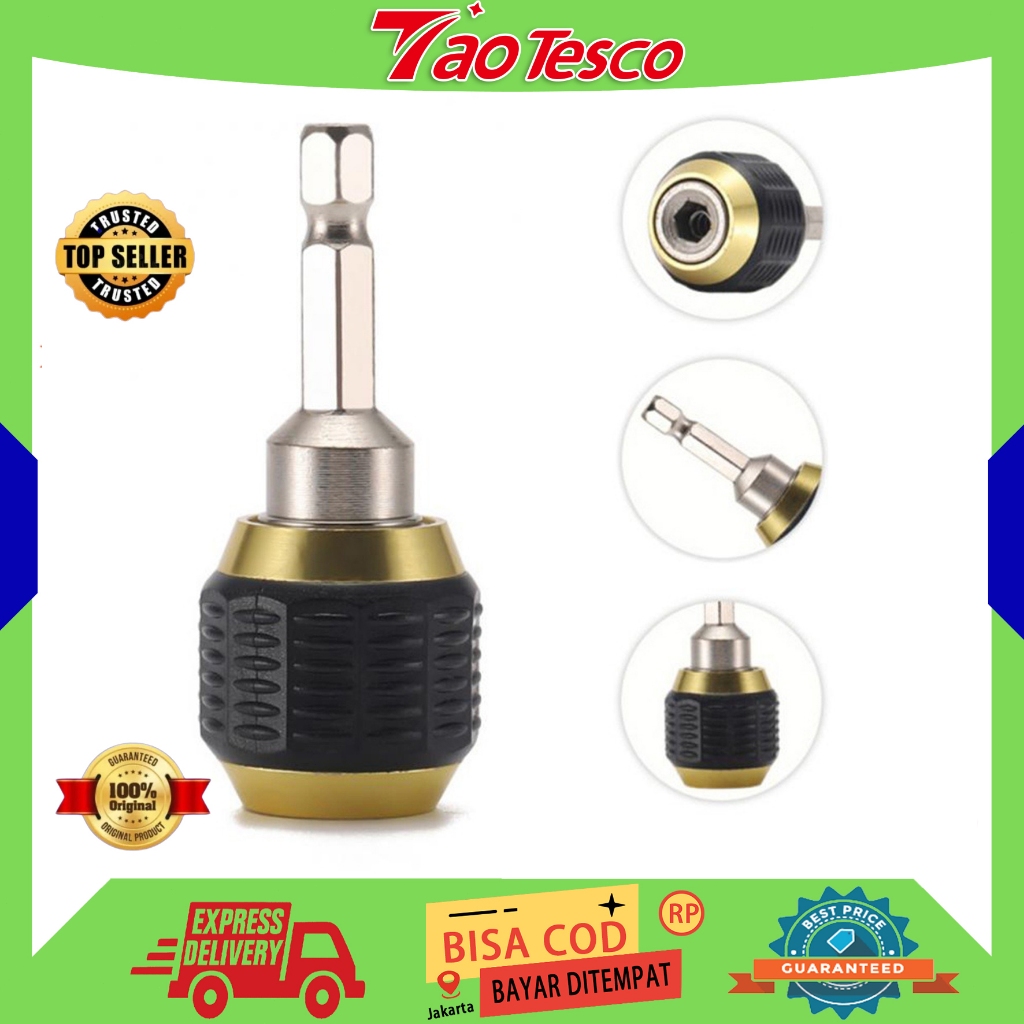 Jual Adaptor Mata Bor/Quick Change Adapter/Shank 60mm 1pc/ Keyless ...