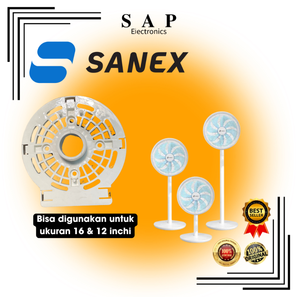 Jual Front Cover Kipas Angin Merk Sanex Ukuran 16 dan 12 inchi Original ...