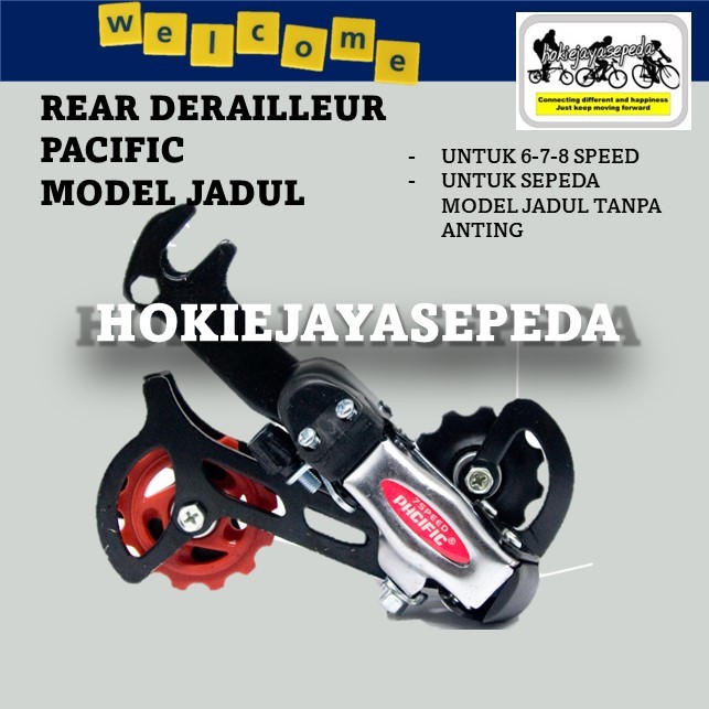 Jual PACIFIC RD Rear Derailleur Letter S Sepeda 6 - 7 - 8 speed operan ...