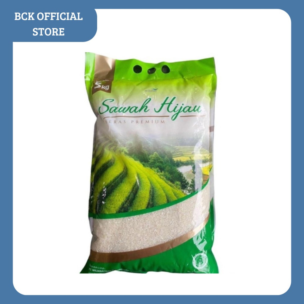 Jual Beras Premium Sawah Hijau 5kg | Shopee Indonesia