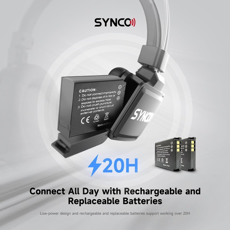 Jual Synco X-talk Rechargeable Lithium-Ion Battery | Shopee Indonesia