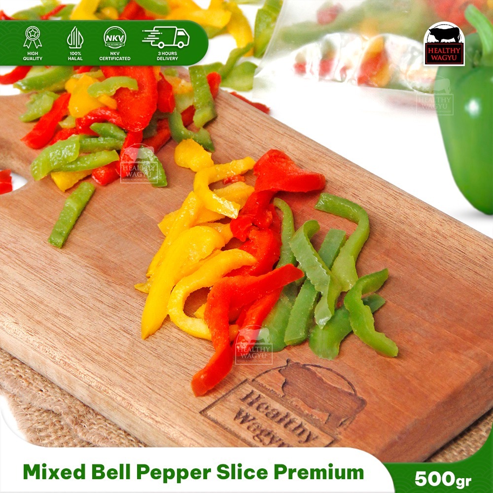 Jual Mixed Bell Pepper Slice Frozen Premium Paprika Potong kombinasi ...