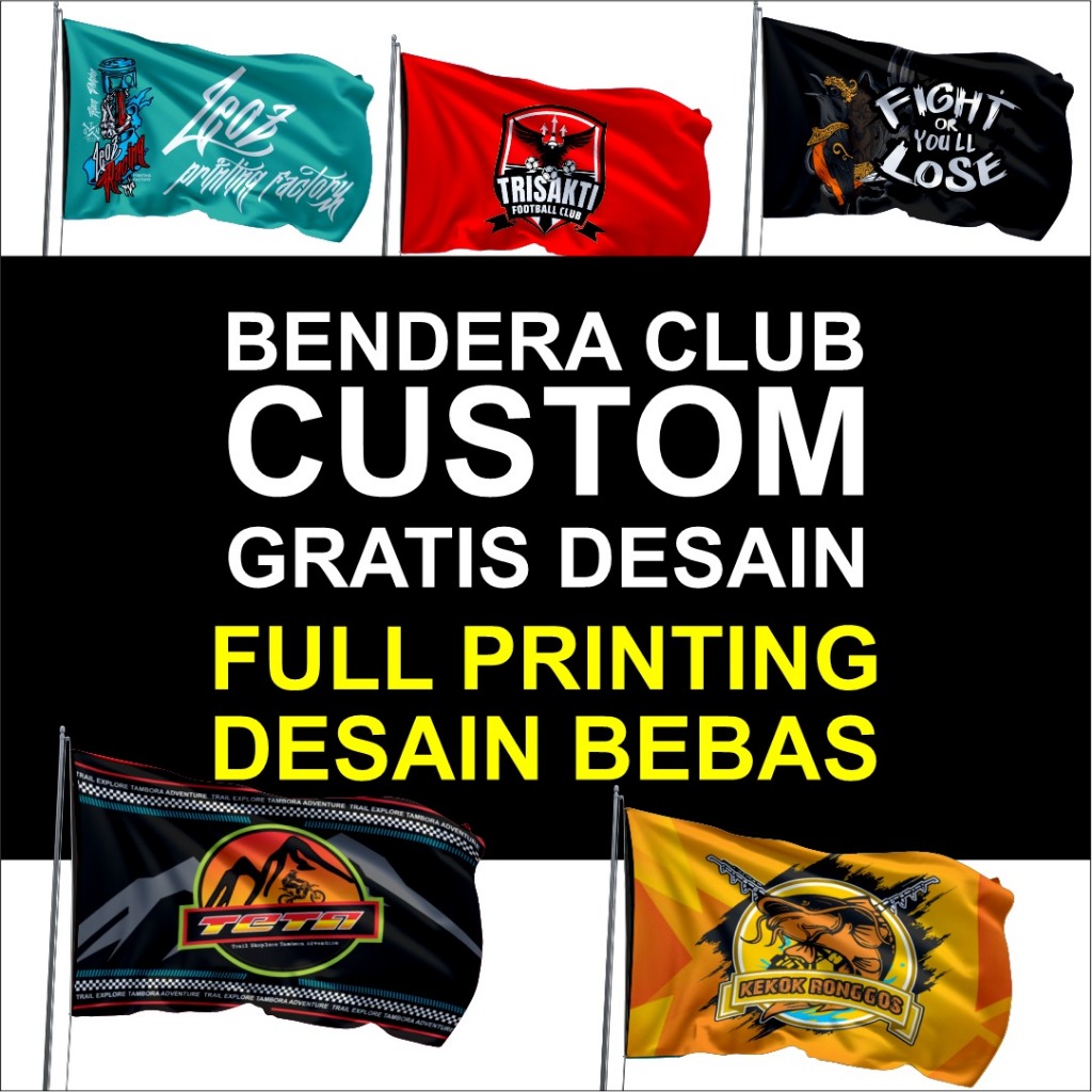 Jual Bendera Club Custom Fullprinting | Bendera Komunitas Bebas Desain ...