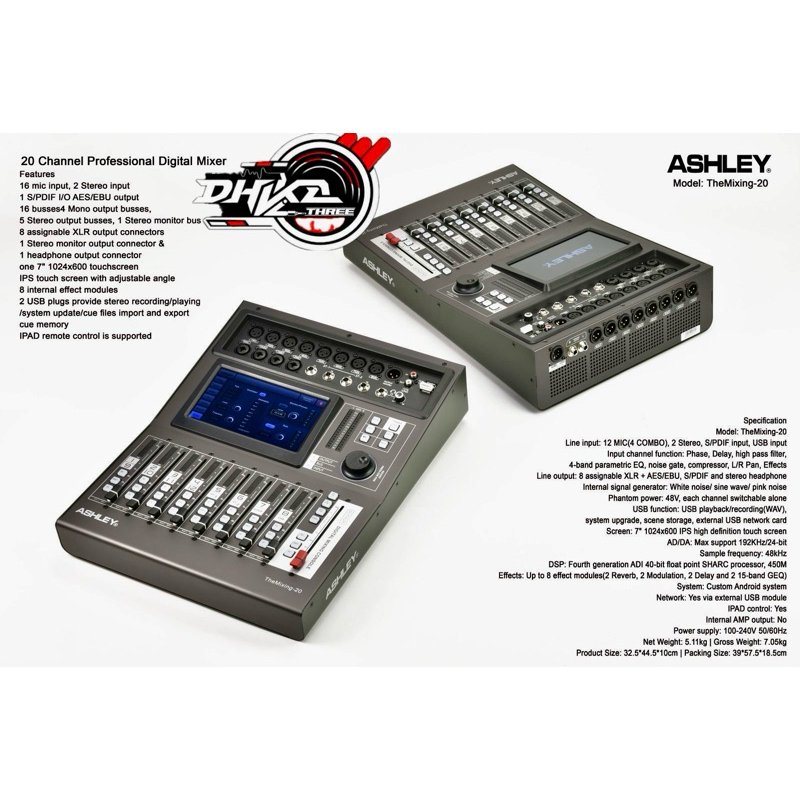 Jual MIXER ASHLEY DIGITAL ASHLEY THE MIXING 20 / MIXER ASHLEY THE ...