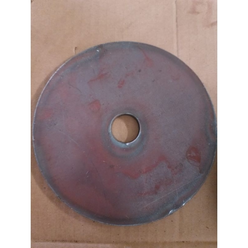 Jual plat besi bulat tebal 8mm . diameter 140mm X lubang 25mm.1pcs ...