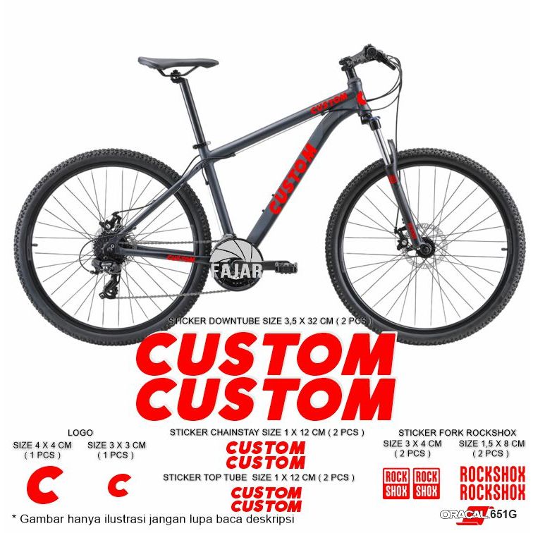 Jual Stiker Sepeda MTB / Sepeda Gunung Custom | Shopee Indonesia