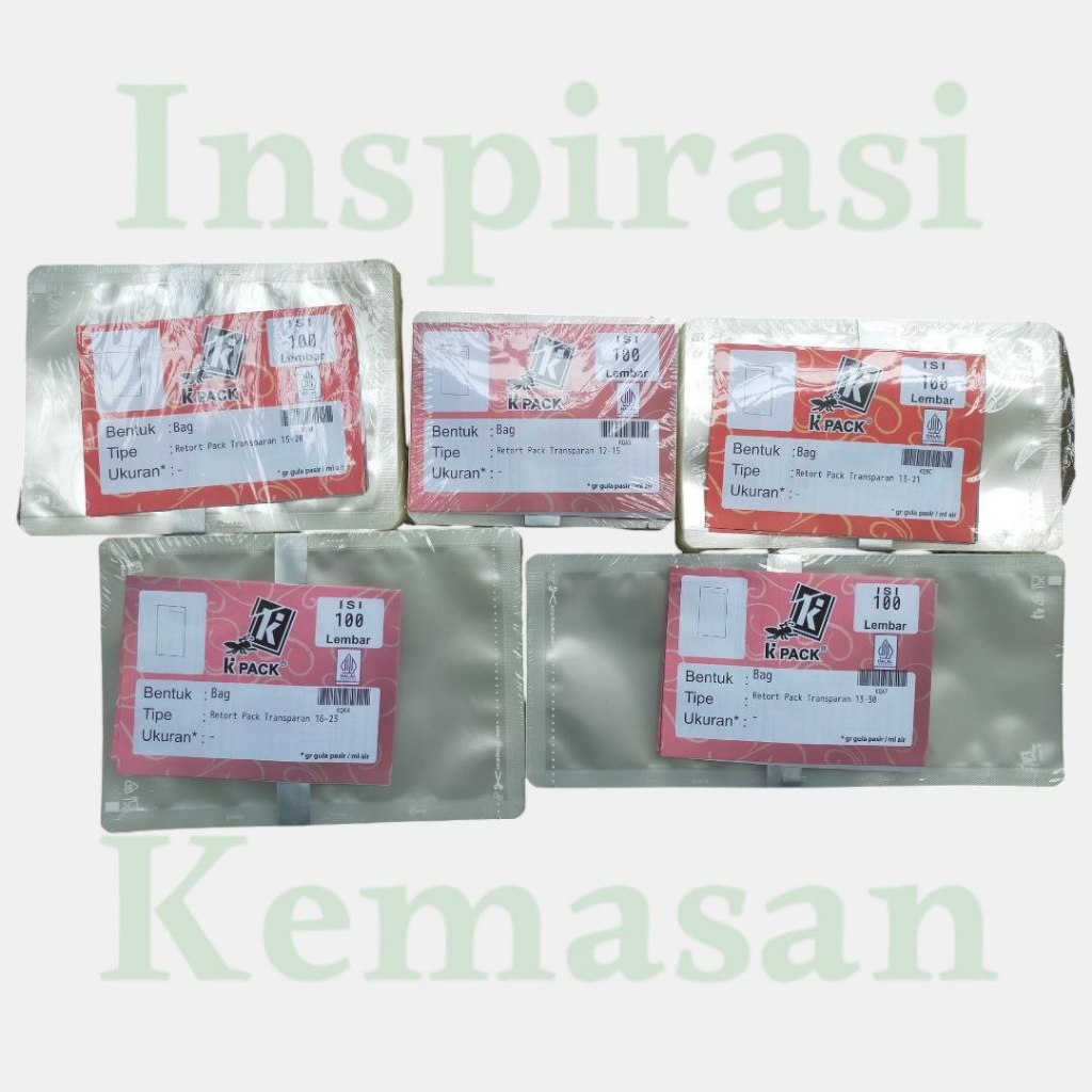 Jual Bag retort Transparan - Kemasan Tahan Panas Boil / Retort Pack ...
