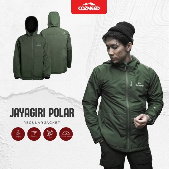 Jual Cozmeed Jaket Gunung Polar Pria Jayagiri Hijau | Shopee Indonesia