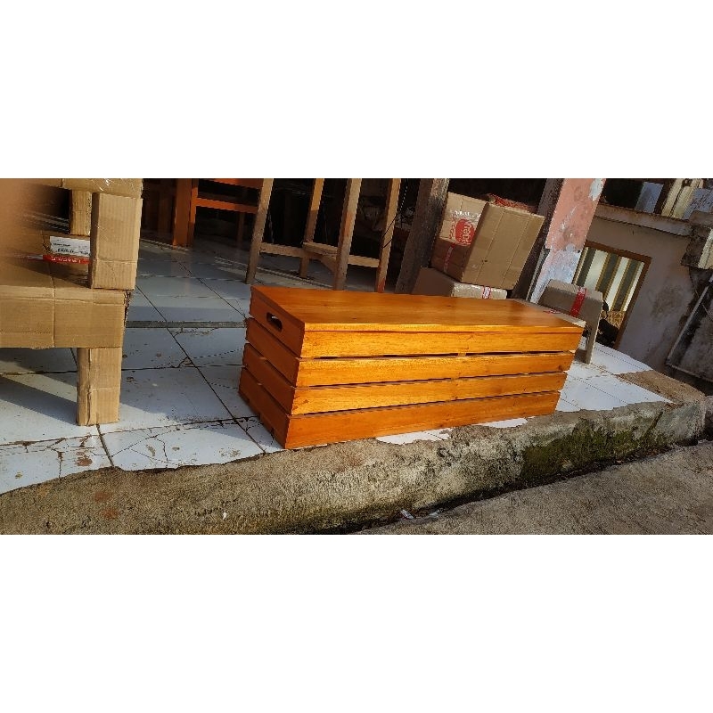 Jual wooden crate box kayu serbaguna 180x50x55 cm | Shopee Indonesia