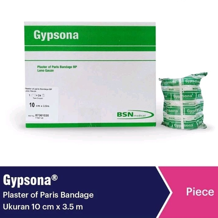 Jual Gypsona Plester Of Paris Bandage Ukuran 4 inch 10 cm x 3,5 m ...