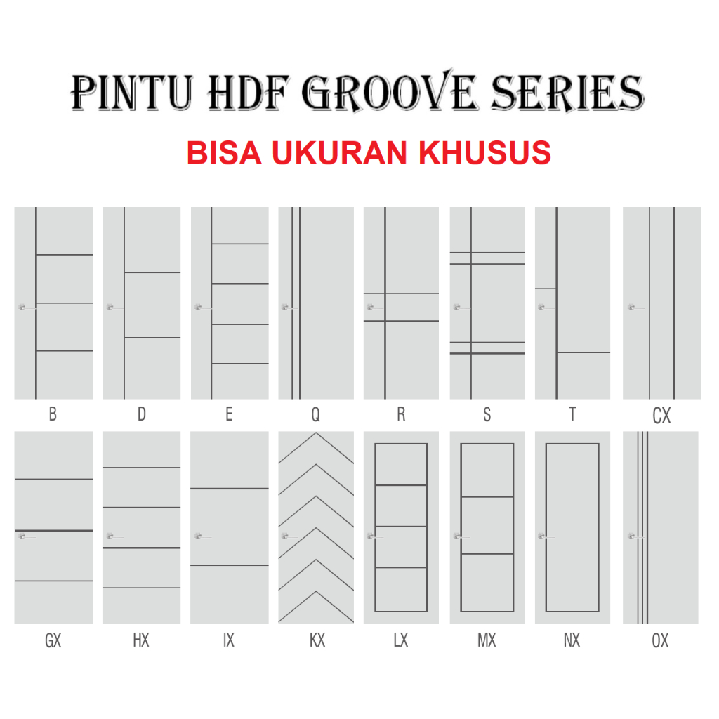 Jual Pintu Kayu, Pintu Kamar, Pintu Rumah, Pintu HDF Groove, Tali Air ...