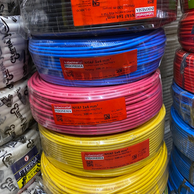 Jual Kabel NYAF 1x4 MM 4 MM METAL KABELMETAL Serabut 100 Meter | Shopee Indonesia