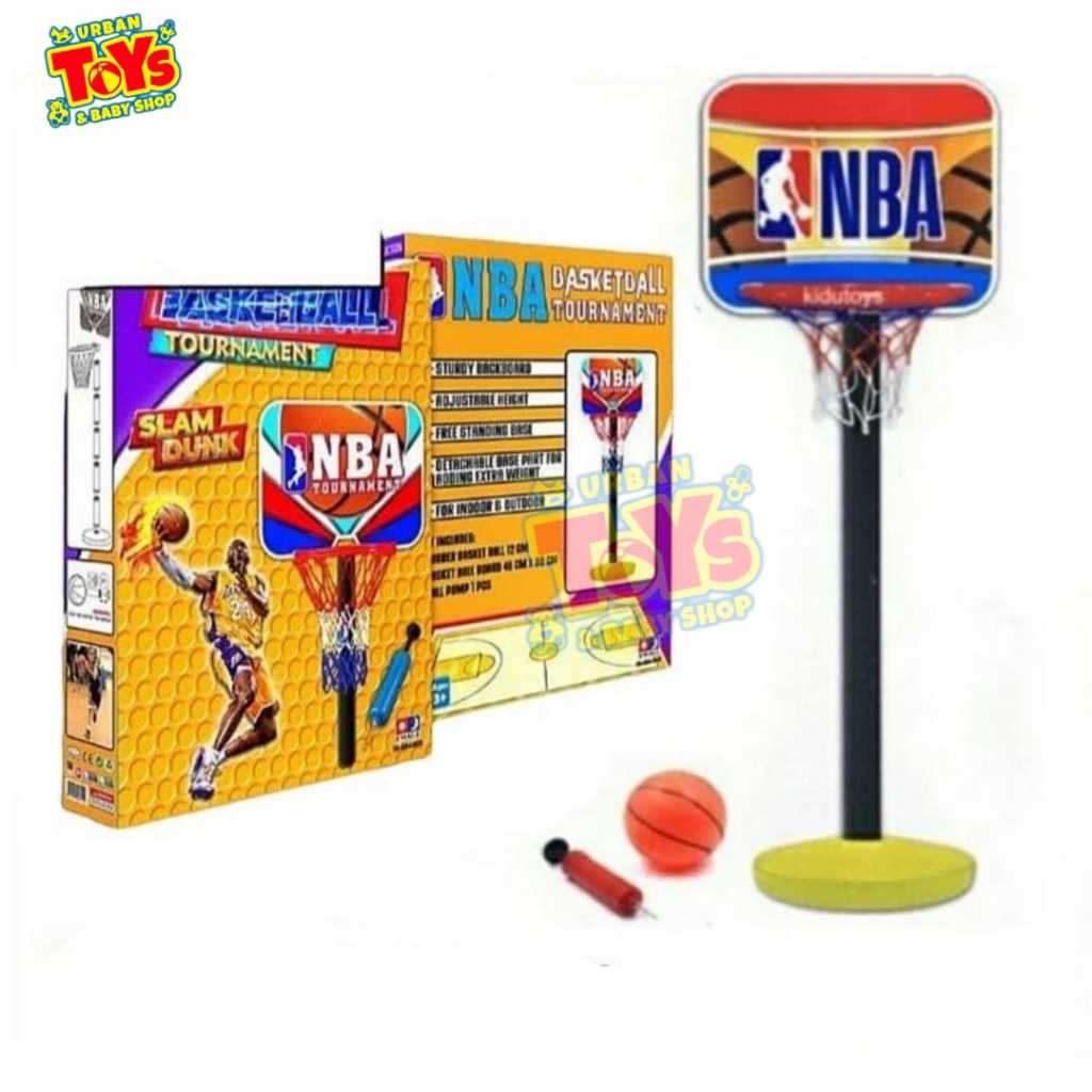 Jual Mainan Anak Deluxe Square Basket Ball Slam Dunk / Mainan Anak Ring ...