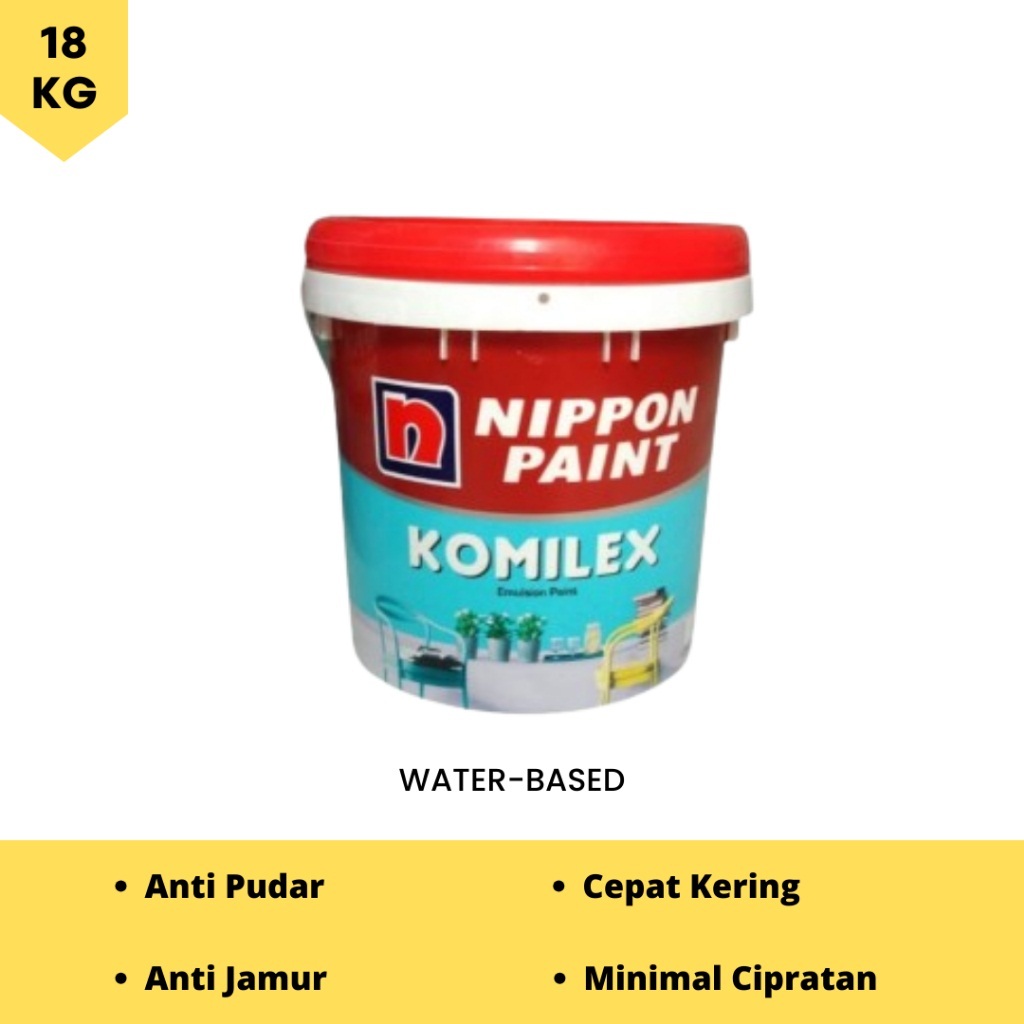 Jual Cat Tembok Interior NIPPON Komilex 18 kg / NIPPON PAINT Komilex ...