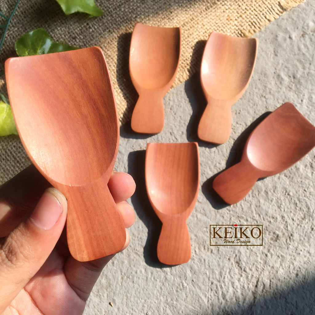 Jual Sendok Kayu Mini / Sendok Garam/ Sendok Tepung/dll | Shopee Indonesia