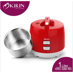 Jual Kirin RIce Cooker / Magicom 1 Liter Stainless Steel 1L KRC-088 RED | Shopee Indonesia