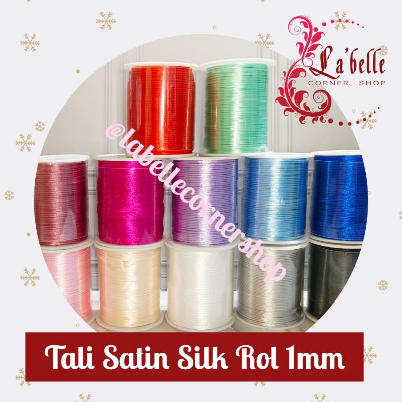Jual Tali Satin Silk Rol 1mm (45m) | Shopee Indonesia