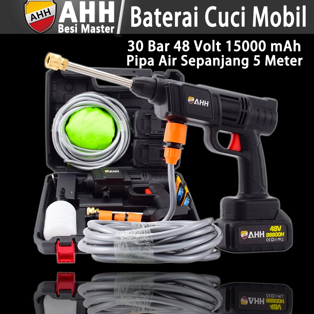 Jual AHH Besi Cuci Motor Portable Jet Baterai Cordless Mesin Perkakas ...