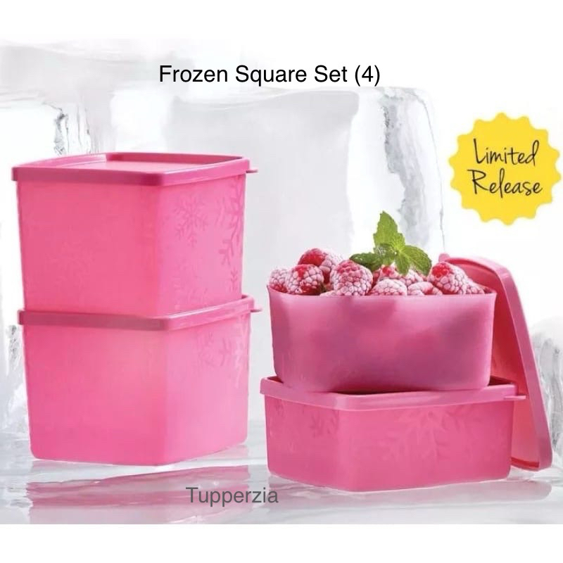 Jual Frozen Square set (4) Tupperware | Shopee Indonesia