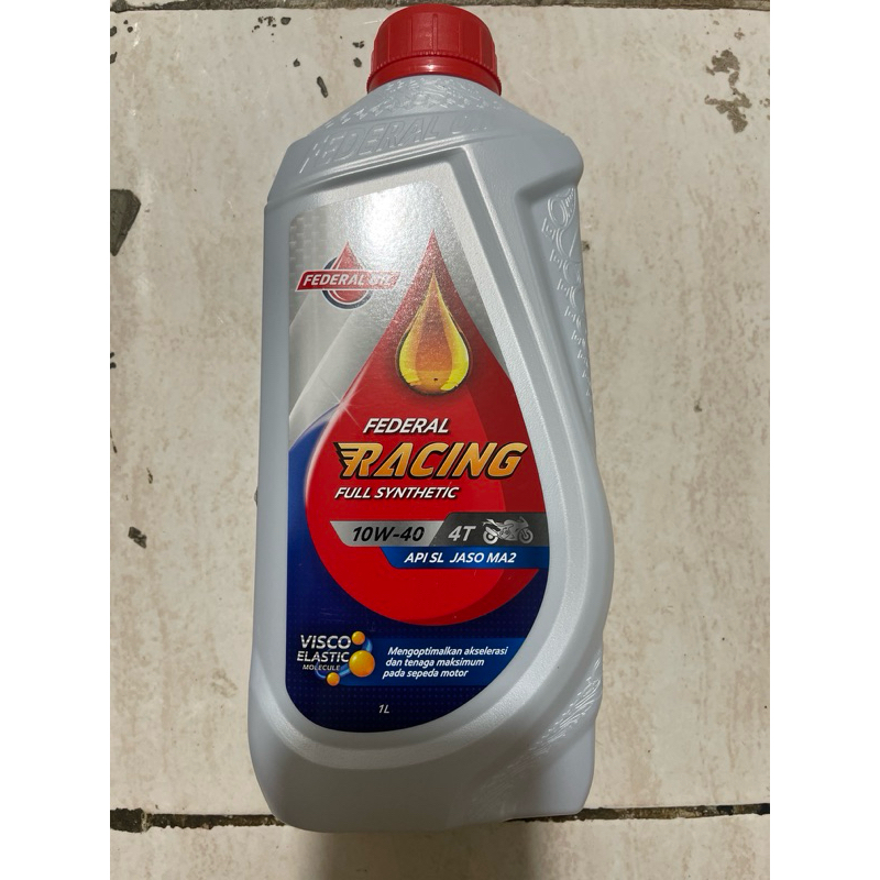 Jual Oli motor Federal Racing 10W-40 1L Full Syntetic 4T / Oli bebek ...