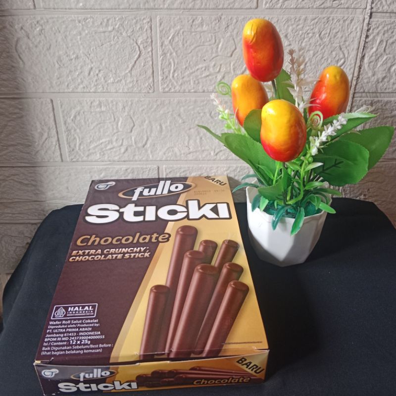 Jual Sticki Fullo Chocolate Coklat 25 Gram 1 Box Isi 12 Pc | Shopee ...