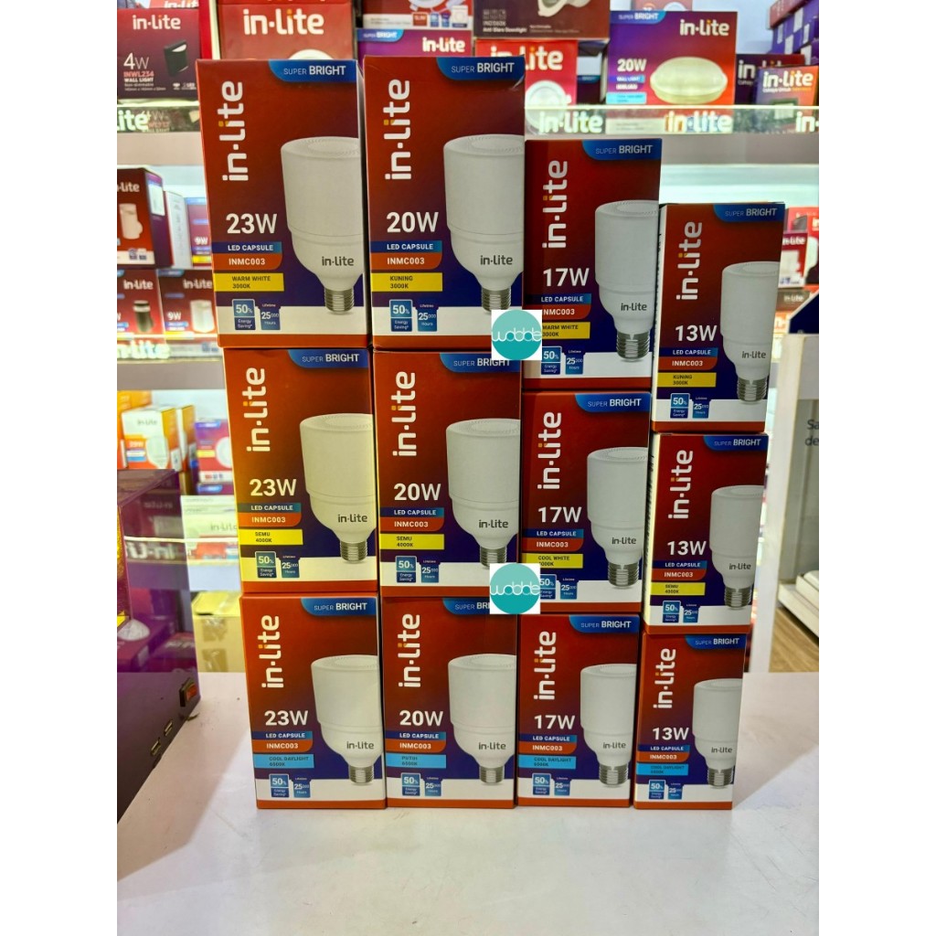 Jual LAMPU IN-LITE LED MINI CAPSULE BRIGHT 13W 17W 20W 23W BOHLAM LED IN LITE KAPSUL TABUNG ...