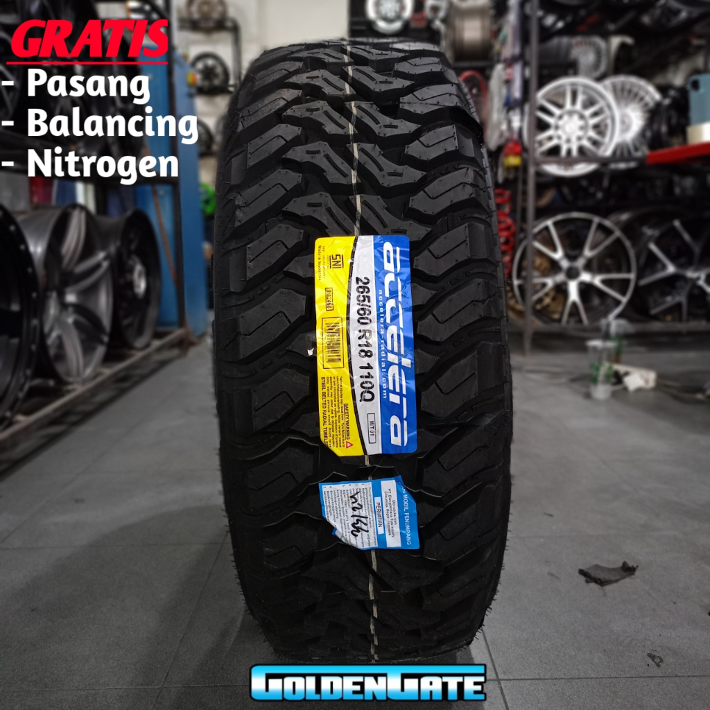 Jual Ban mobil pajero fortuner hilux r18 265/60 accelera mt01 produksi ...