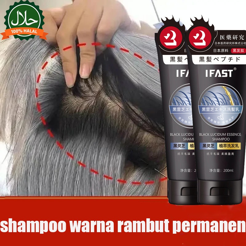 Jual shampoo penghitam rambut uban shampoo penghitam rambut shampo uban ...